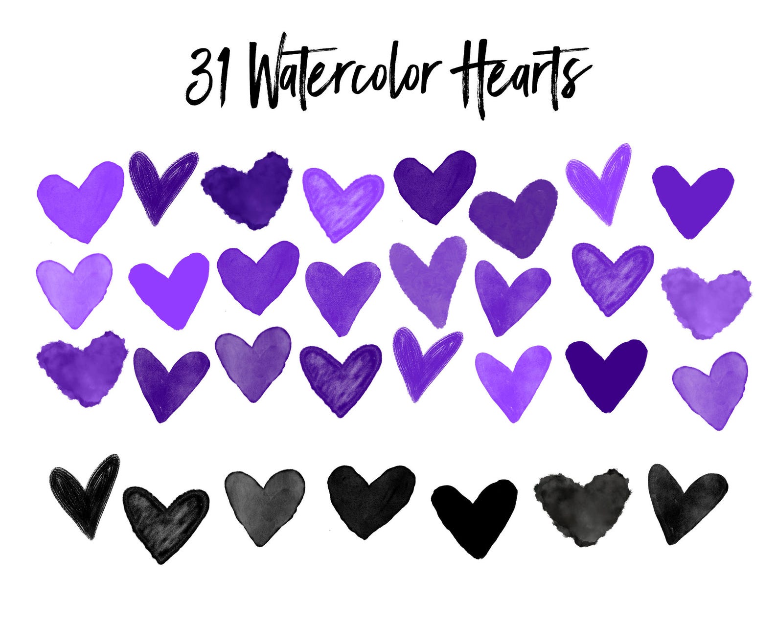 Purple Clipart Hearts / Silver Heart Clipart / Purple Heart Clip Art ...