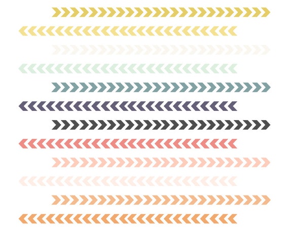 Chevron Arrow Borders // Tribal Borders // Instant Download - Etsy