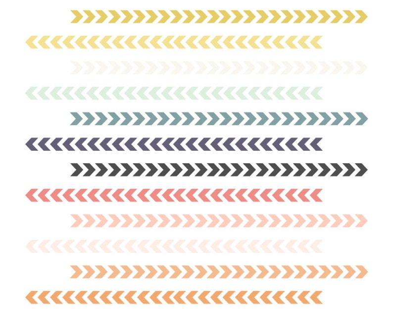 Chevron Arrow Borders // Tribal Borders // Instant Download Digital ...