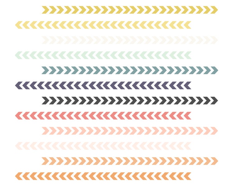 Chevron Arrow Borders // Tribal Borders // Instant Download Digital ...