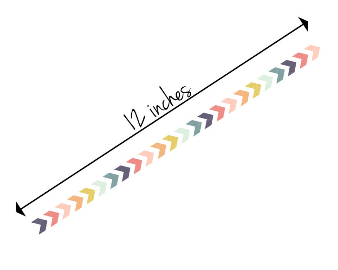 Tribal Borders // Chevron Arrow Borders // Instant Download Digital ...