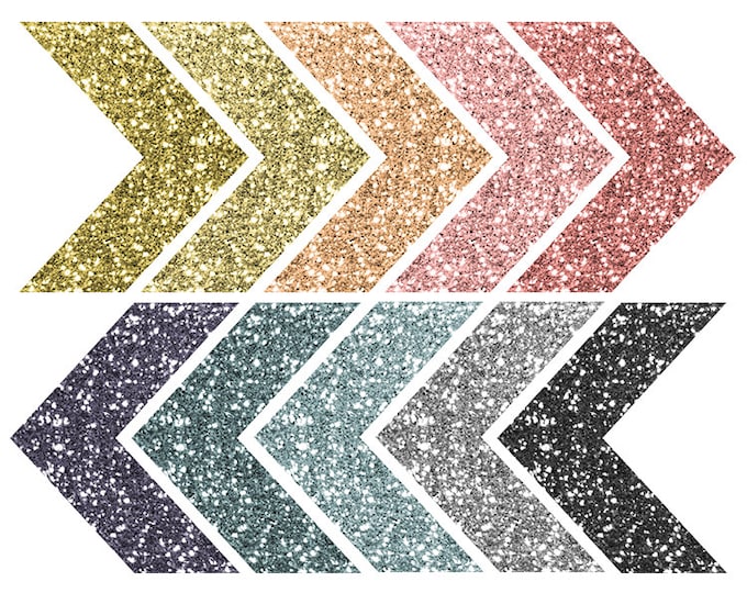 Glitter Clip Art / Chevron Sparkle Clip Art Arrows / Tribal - Etsy