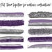 Purple Brush Strokes Clipart / Purple and Gray Clipart for Planners ...