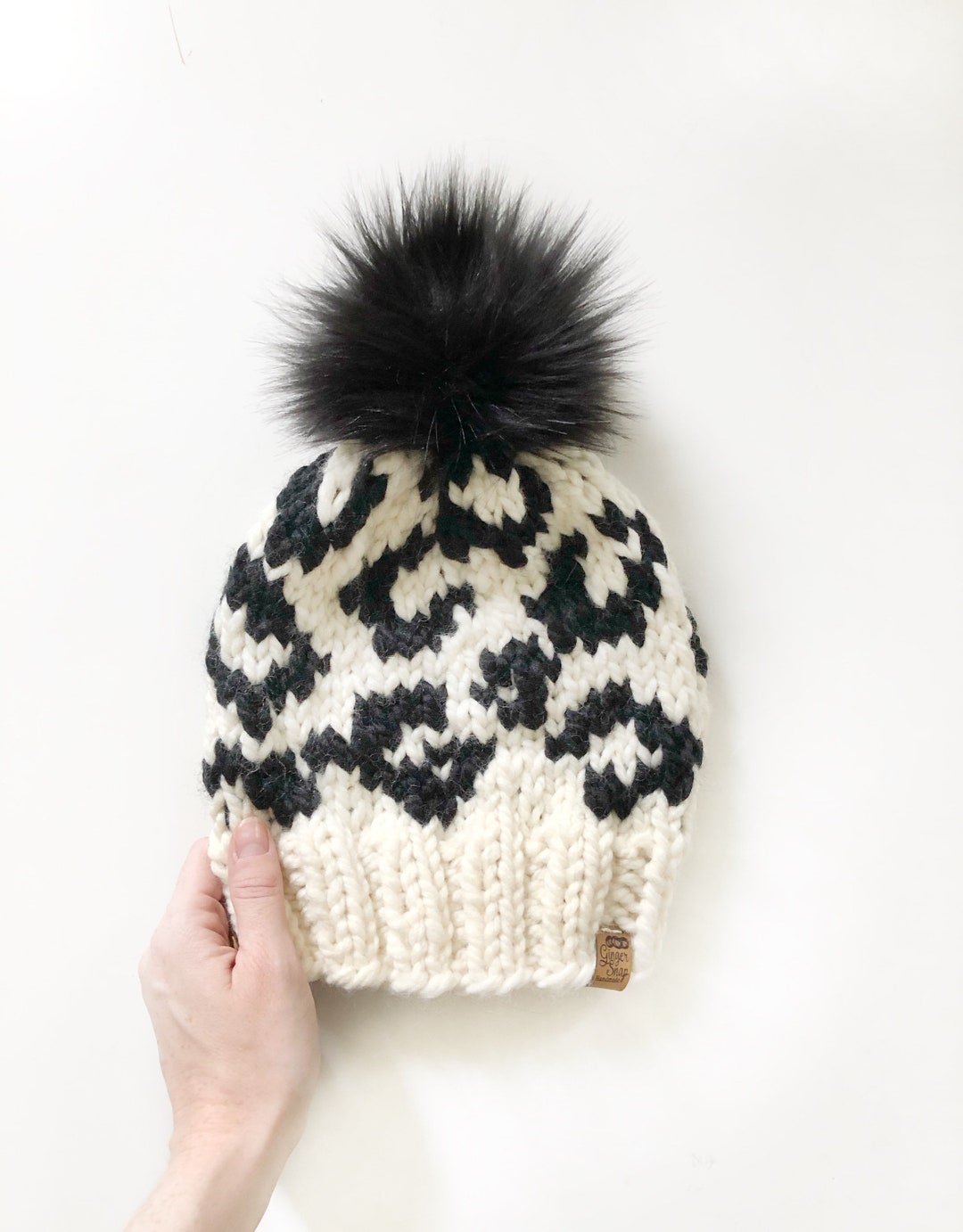 Knit Toque Leopard Beanie ADULT Size Animal Print - Etsy