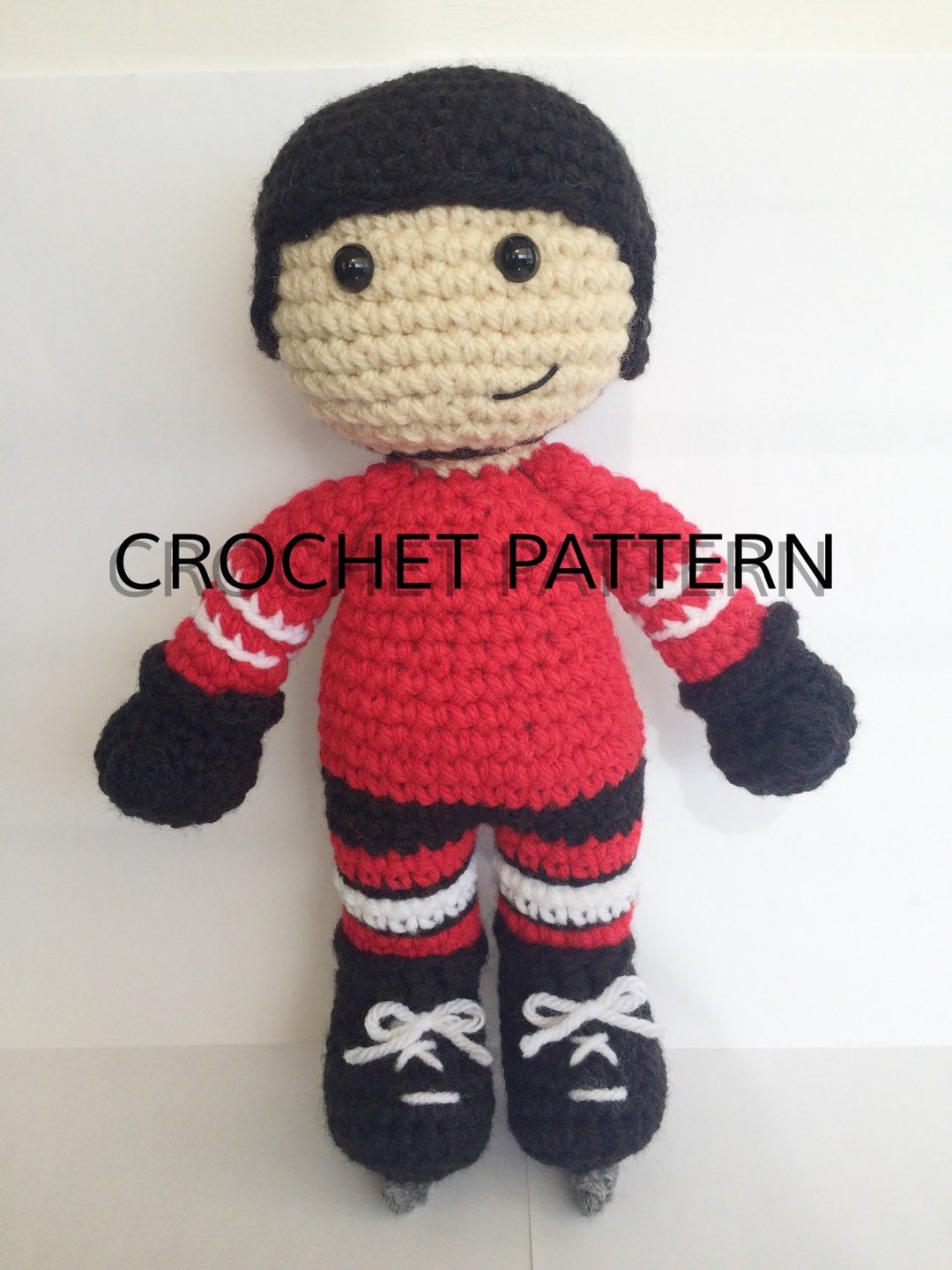 CROCHET PATTERN: Hockey Player Amigurumi Crochet Pattern - Etsy