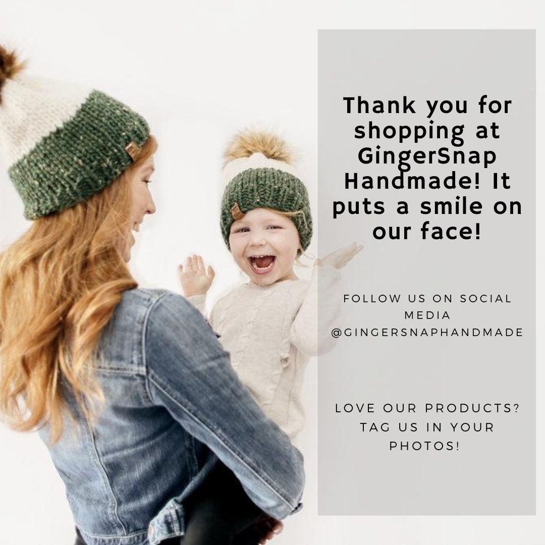 Knit hat Adult Lumberjack Double Brim Knit Toque Faux | Etsy