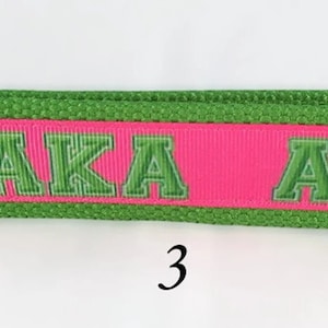 Handmade Alpha Kappa Alpha Sorority Inc Inspired AKA Key Fob Ribbon ...