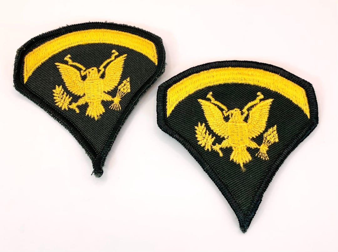 U.S. Army Specialist 5 (E-5) Rank Patches - Set of 2 - Vintage - Etsy