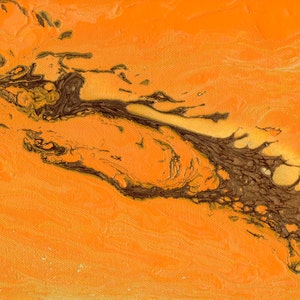 Orange Painting Acrylic Painting GICLEE Art Print Abstract Painting ...