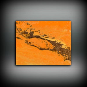 Orange Painting Acrylic Painting GICLEE Art Print Abstract Painting ...