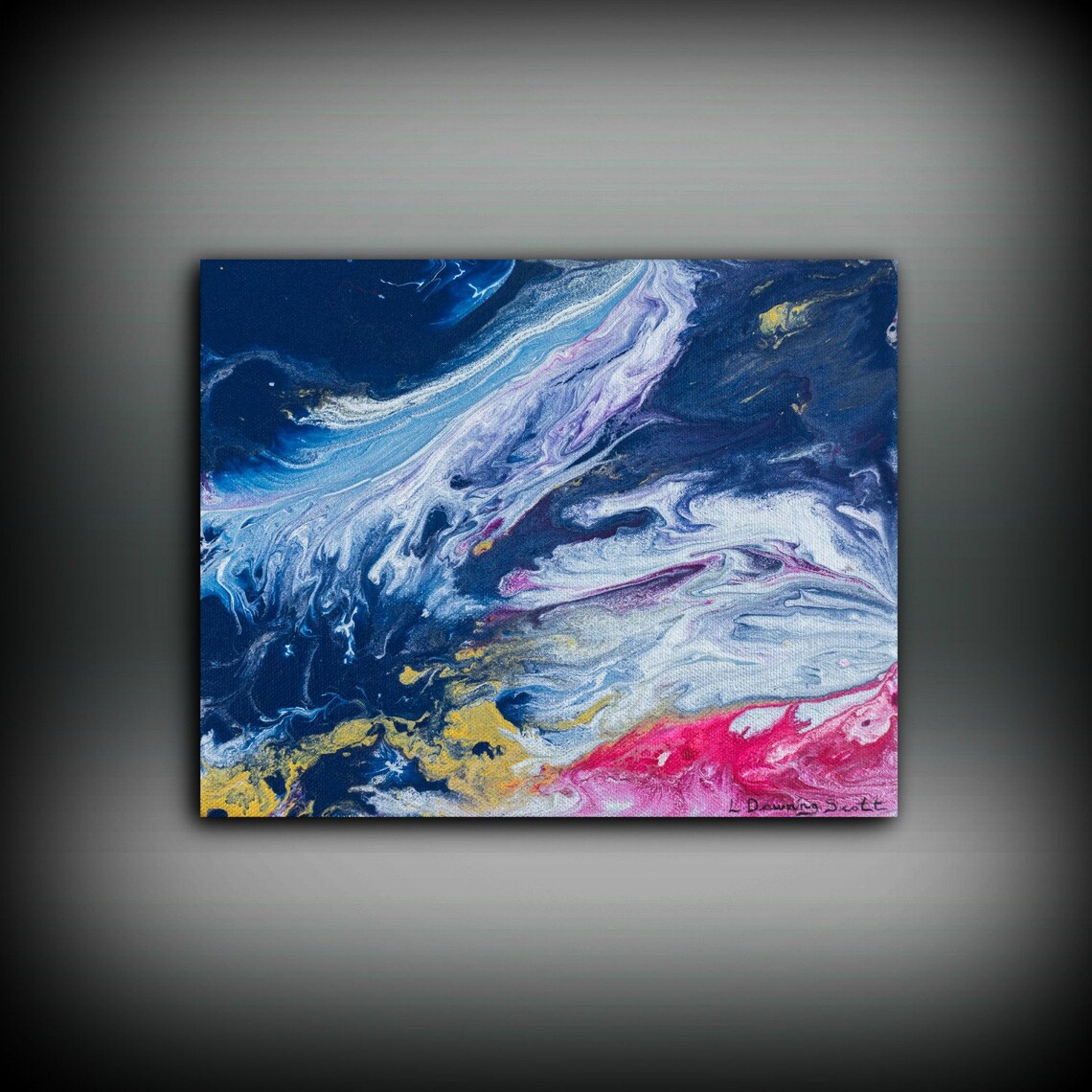 Abstract Painting Print Abstract Art Blue Print Small Art | Etsy