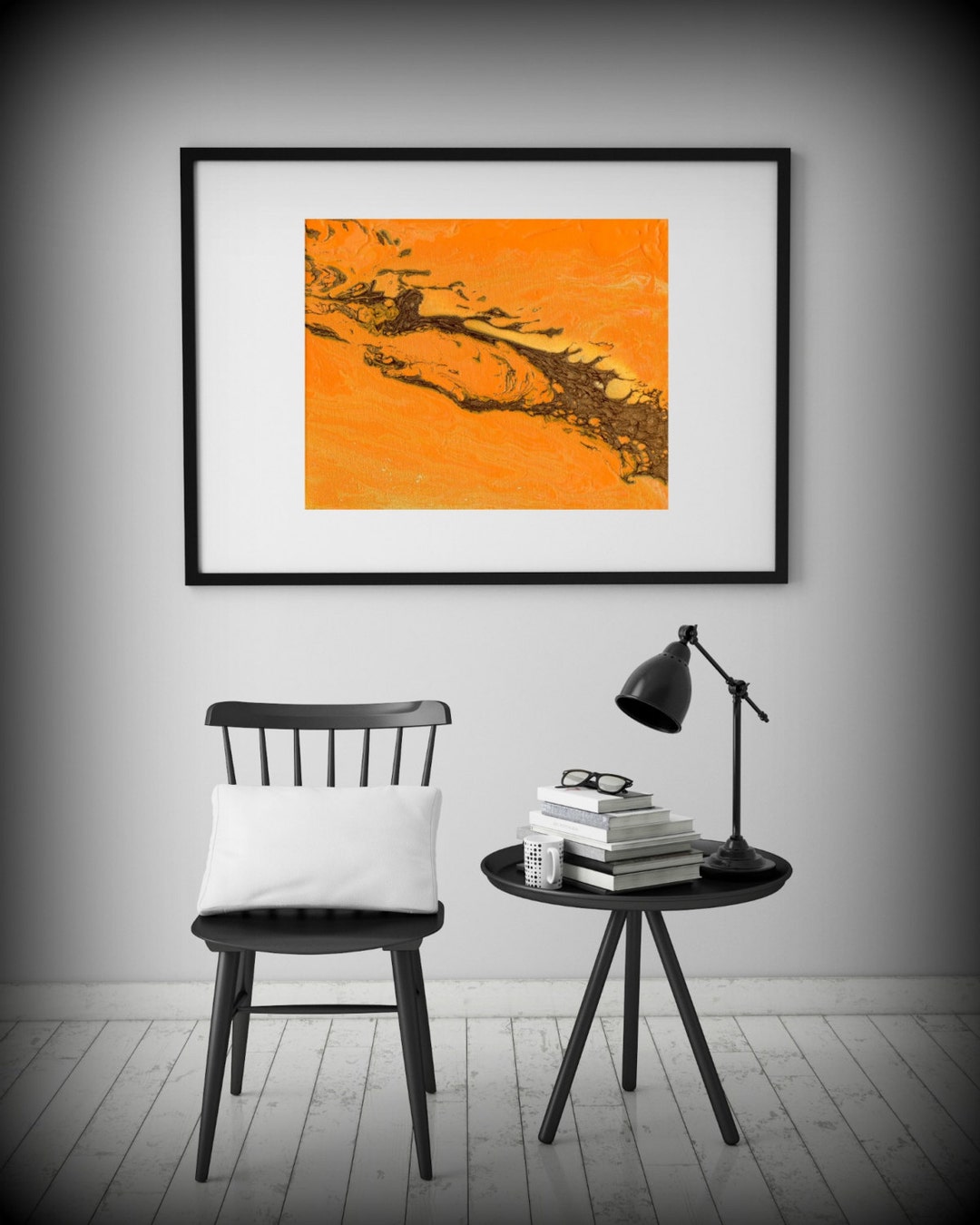 Orange Painting Acrylic Painting GICLEE Art Print Abstract Painting ...