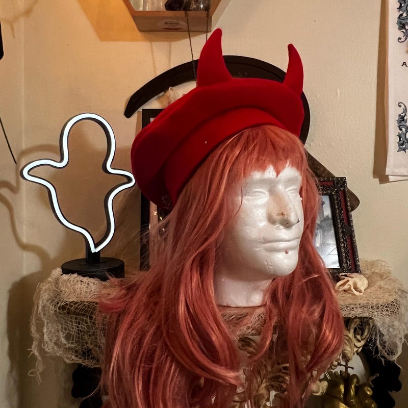 Hat With Horns - Etsy