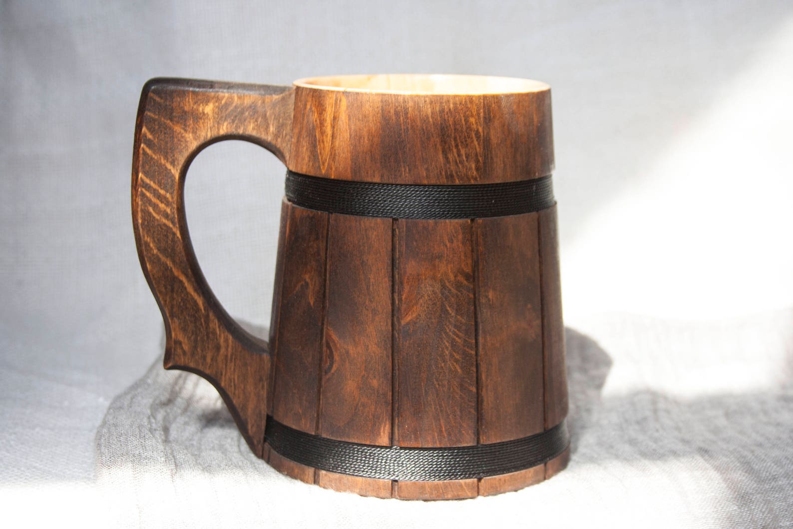 Wooden Beer Mug Tankard Wooden Tankard Wood Tankard Wooden | Etsy
