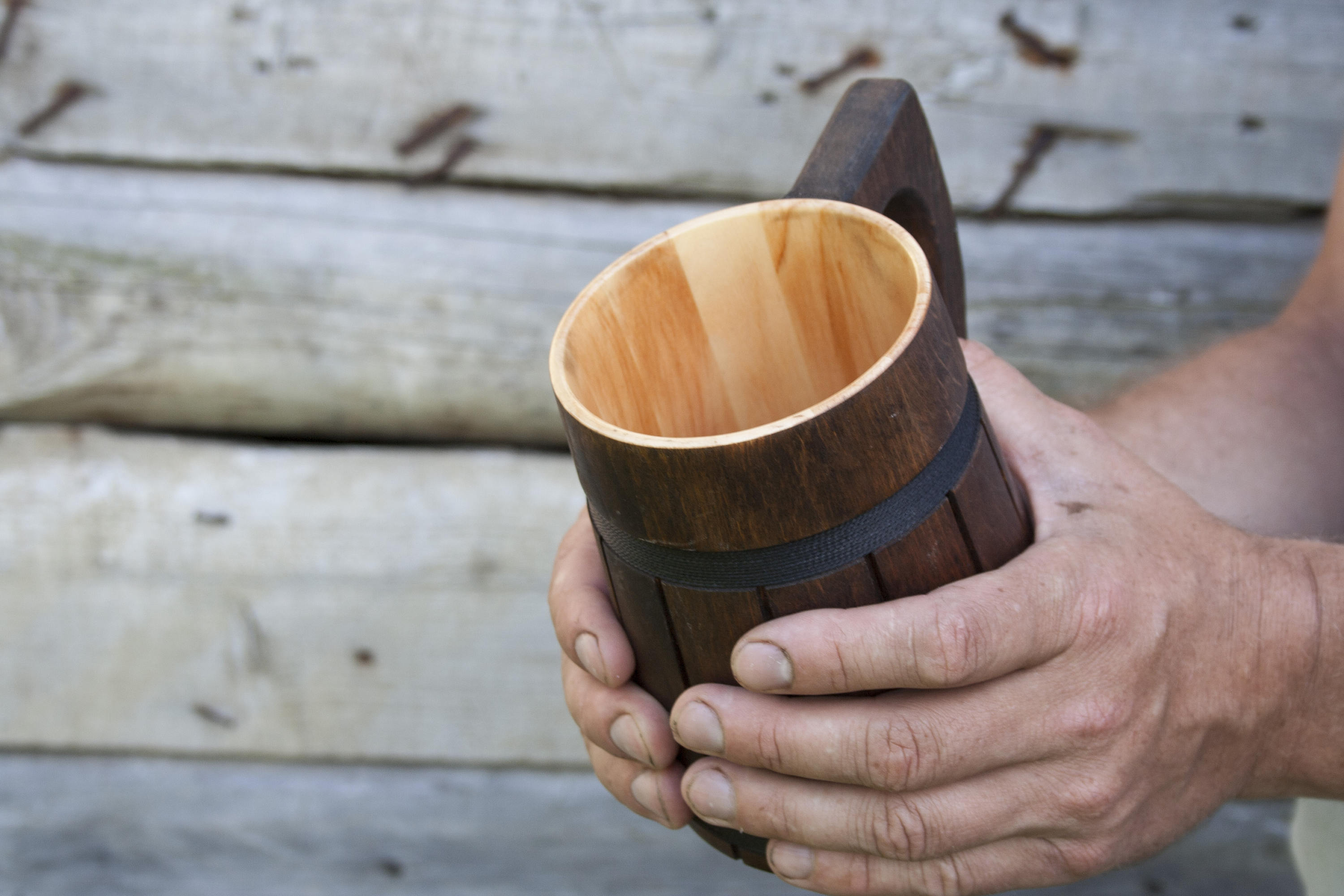 Wooden Beer Mug Tankard Wooden Tankard Wood Tankard Wooden | Etsy
