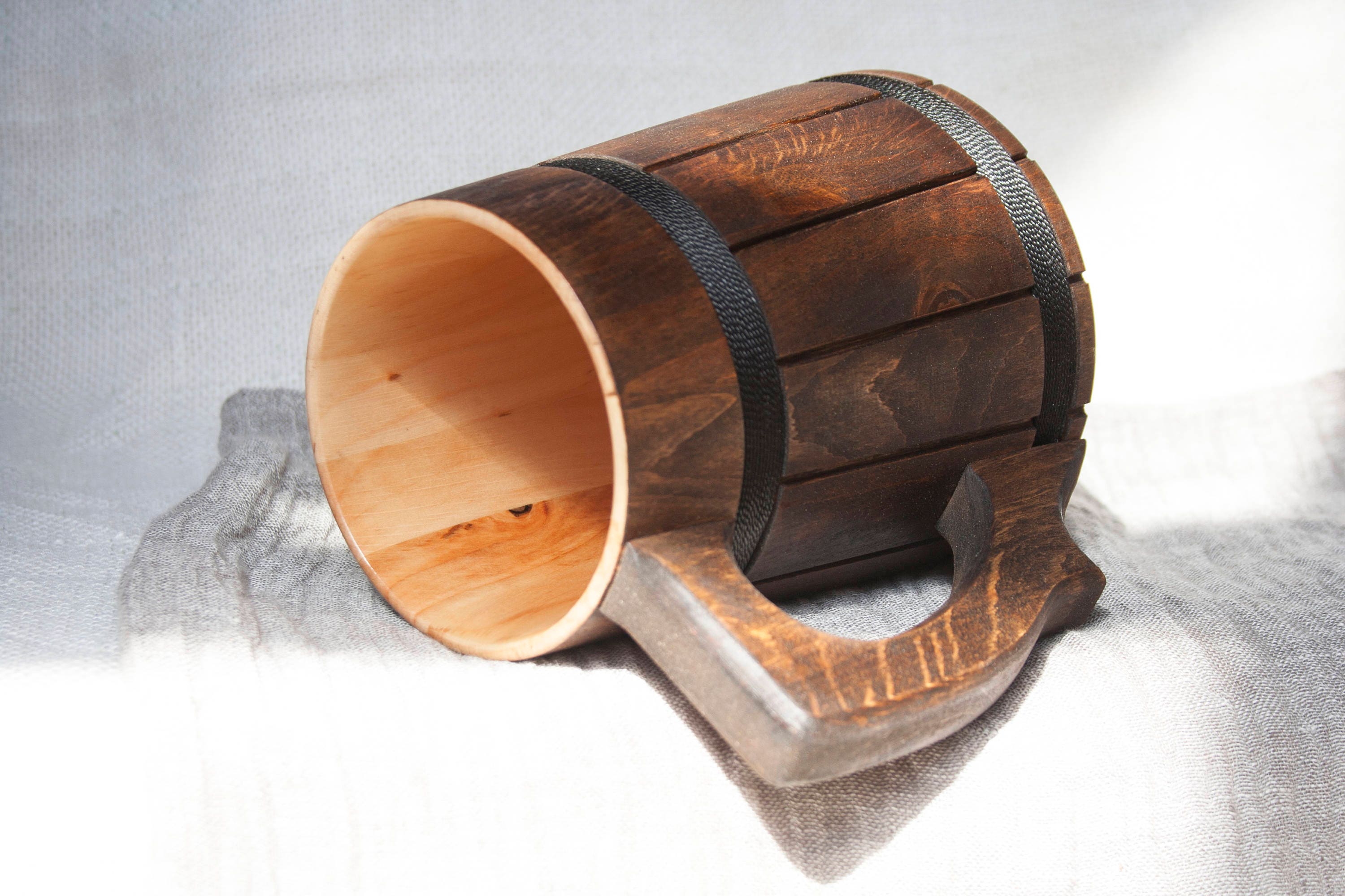 Wooden Beer Mug Tankard Wooden Tankard Wood Tankard Wooden | Etsy