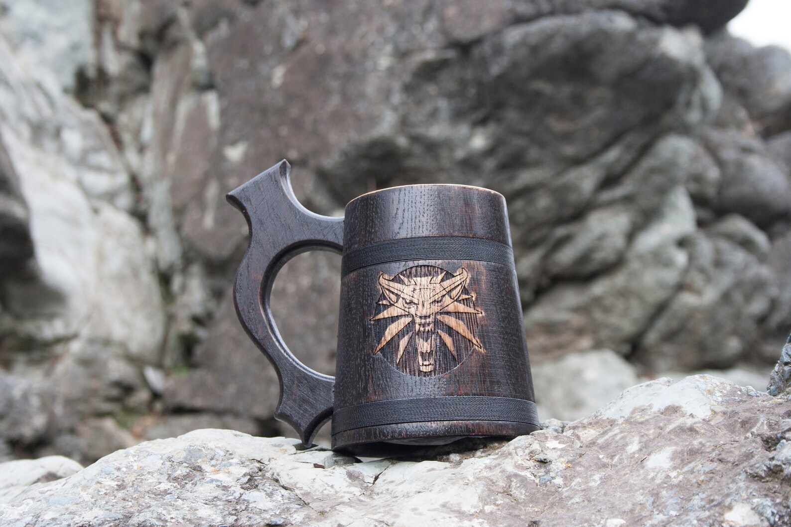 Wooden Beer Mug Wooden Beer Tankard Witcher Beer Mug Oak | Etsy