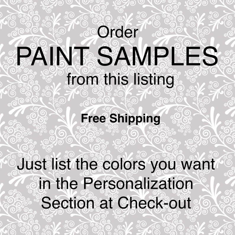 SAMPLES of Paint Colors | Order Paint Samples Here | Free Shipping - Etsy