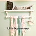 Nursery Shelf Hanging Rod Shelf Baby Clothes Rack Kids Clothes Rack ...