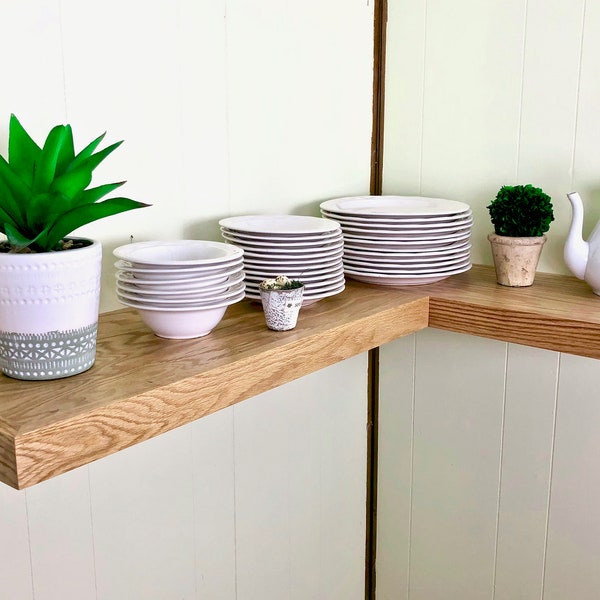 Floating Corner Shelves - Etsy