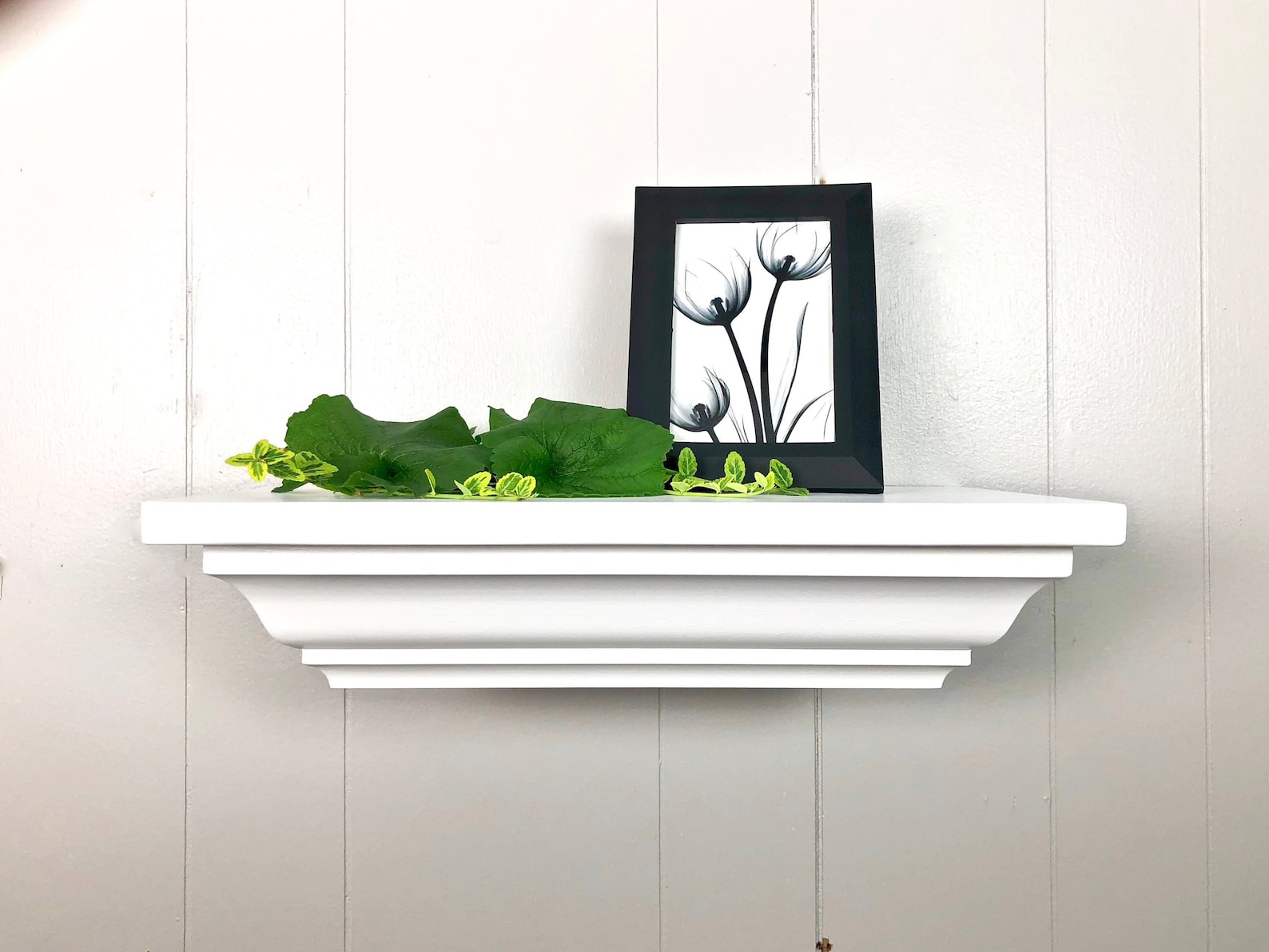 Crown Molding Shelf Painted White Floating Shelf Shelves - Etsy