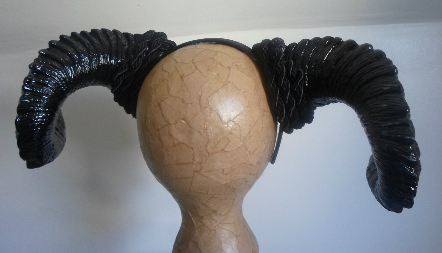 Unisex Ram Horns DOUBLE BRAID Ram Horns Devil Horns - Etsy