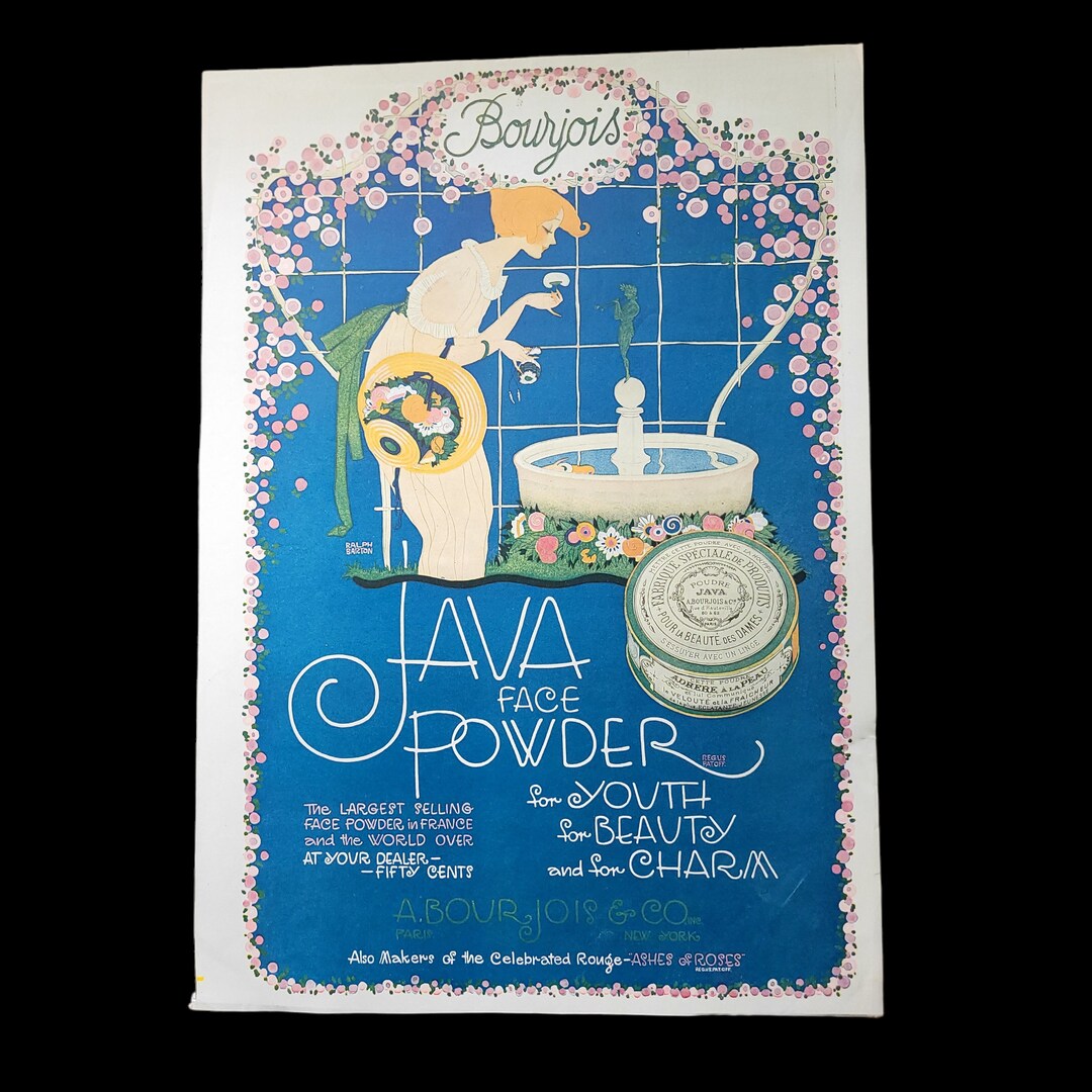 Vintage Bourjois 1919 Ad Java Face Powder - Etsy