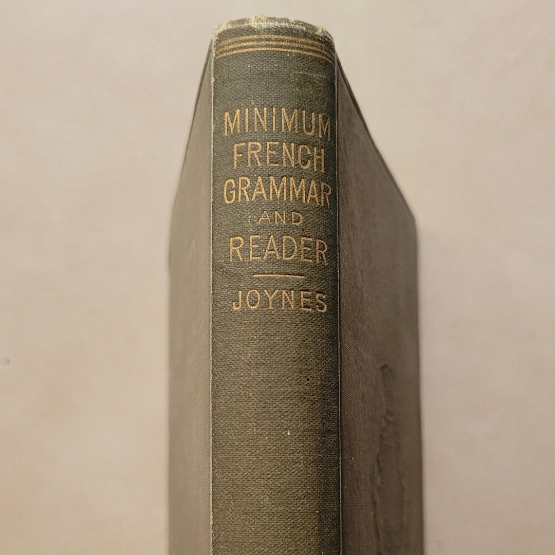 Minimum French Grammar and Reader 1893 - Etsy
