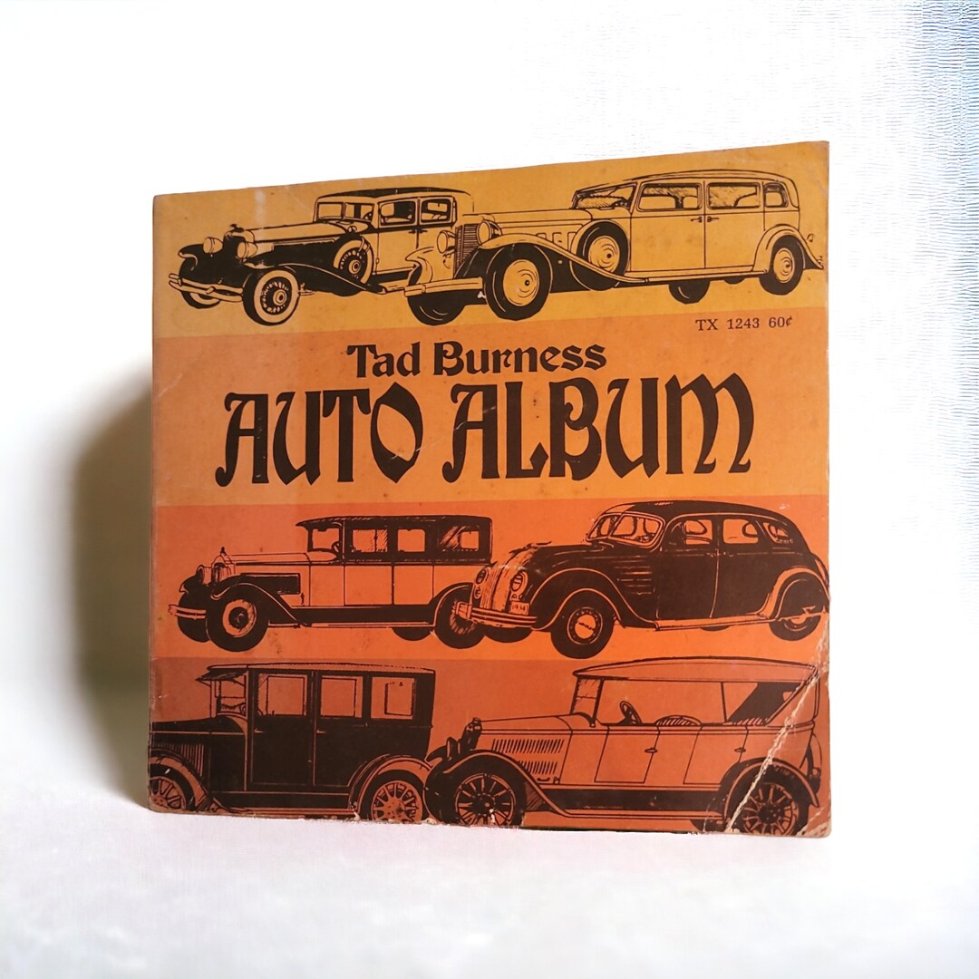 Tad Burness Auto Album - Cars Through the Years - Etsy