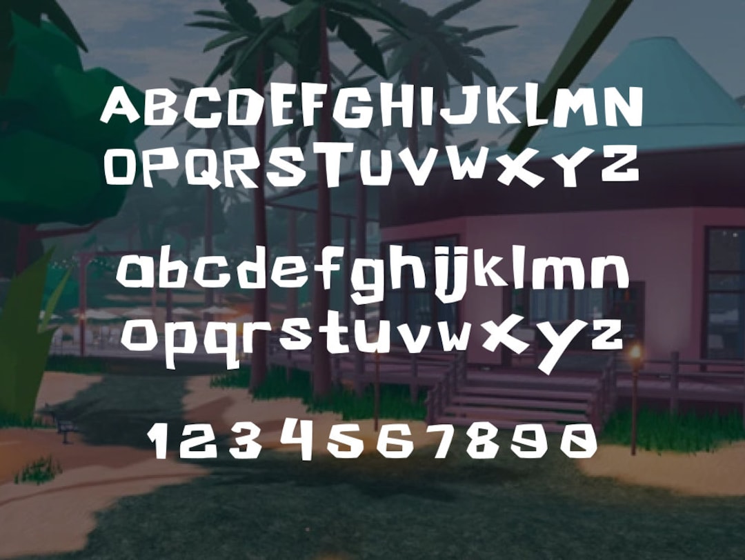 Roblox Inspired Font - Etsy