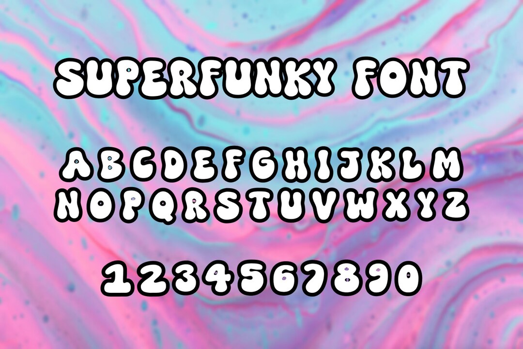 Superfunky Font - Etsy