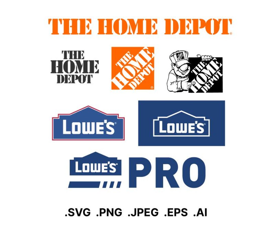 Home Depot Vector Pack SVG PNG Jpeg - Etsy