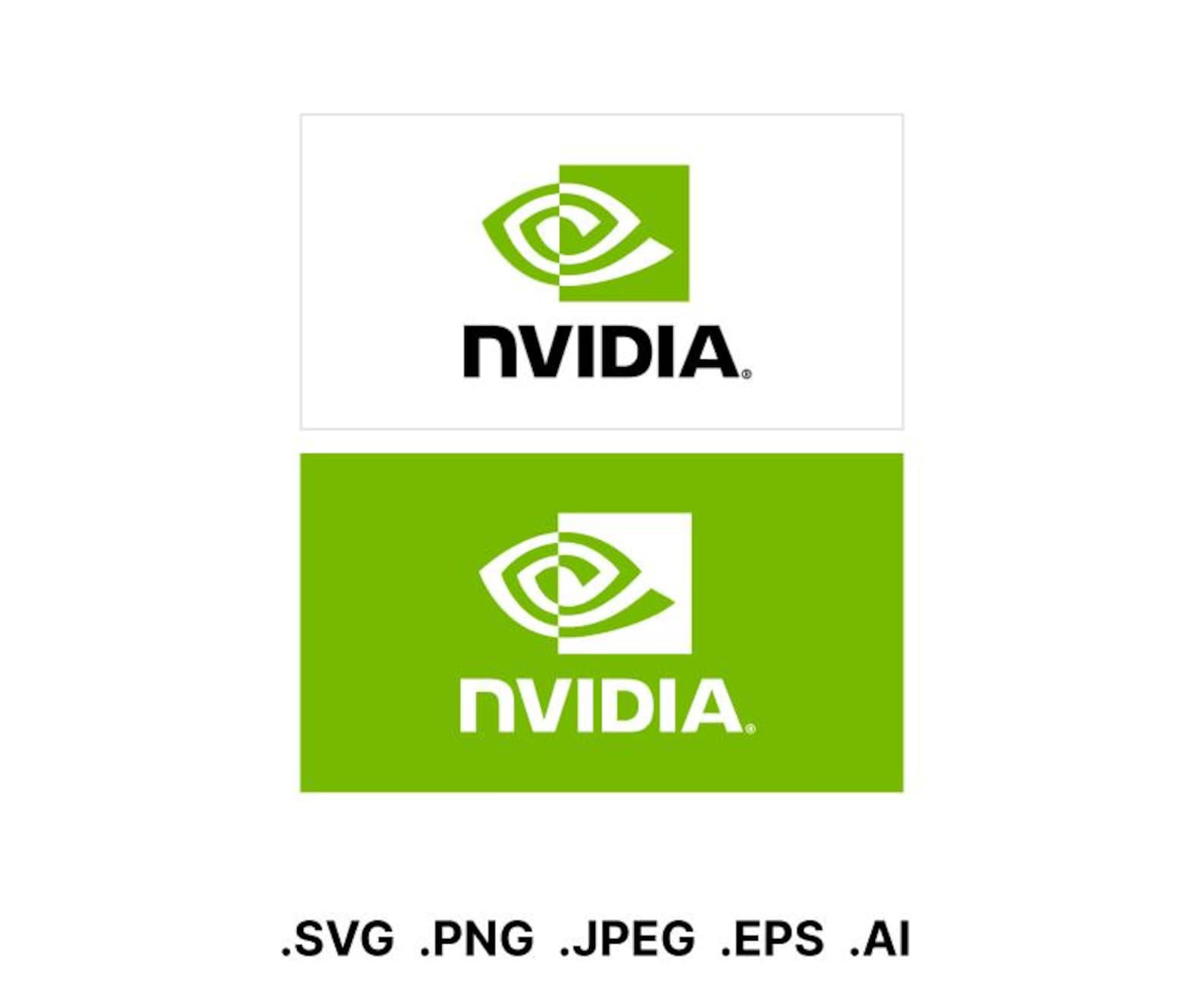 NVIDIA Logo - Vector Pack SVG PNG Jpeg - Etsy