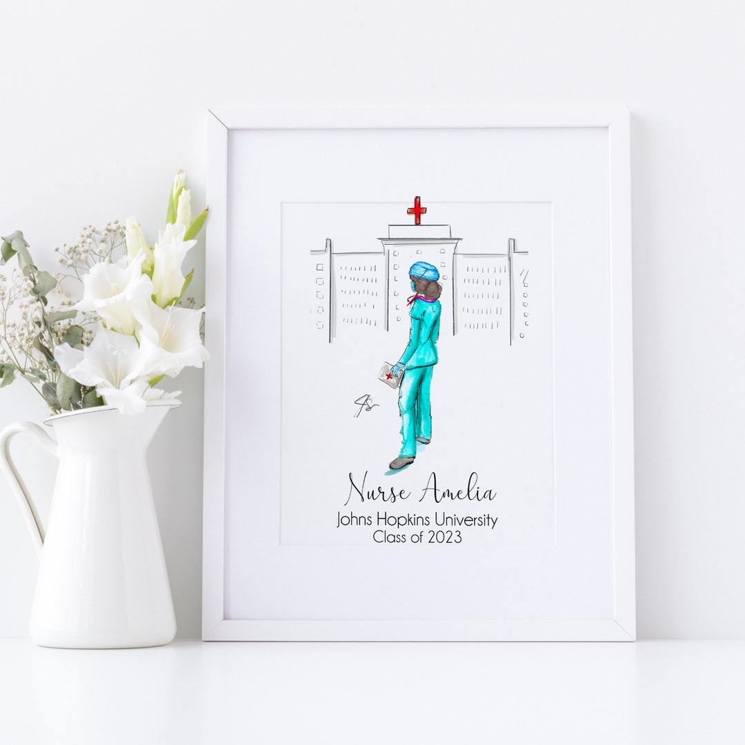 Personalized Nurse Graduation Print graduation Gifts for Her Nursing ...