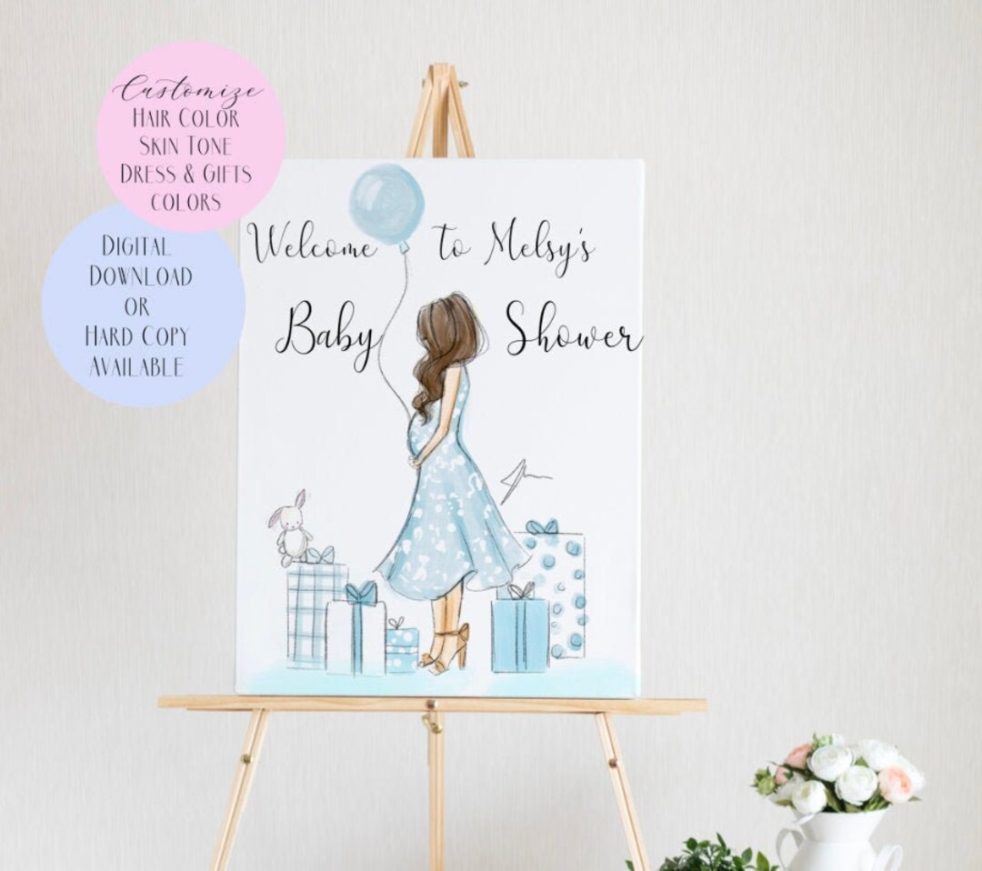 Custom Baby Shower Sign (digital Download or Hard Copy Available)(baby ...