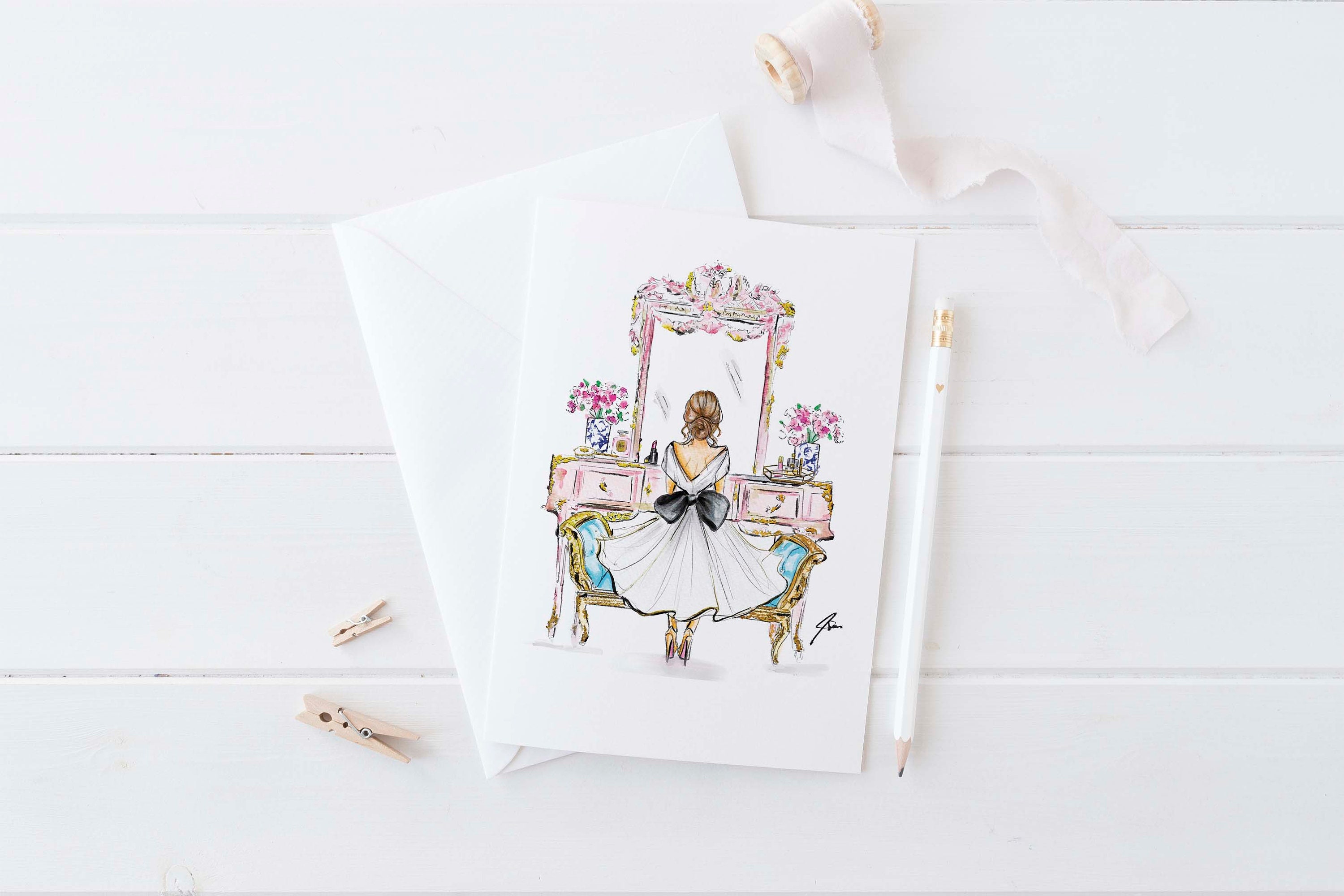 The Vintage Vanity (card)( Birthday Cards - Greeting Card) by Melsy's ...