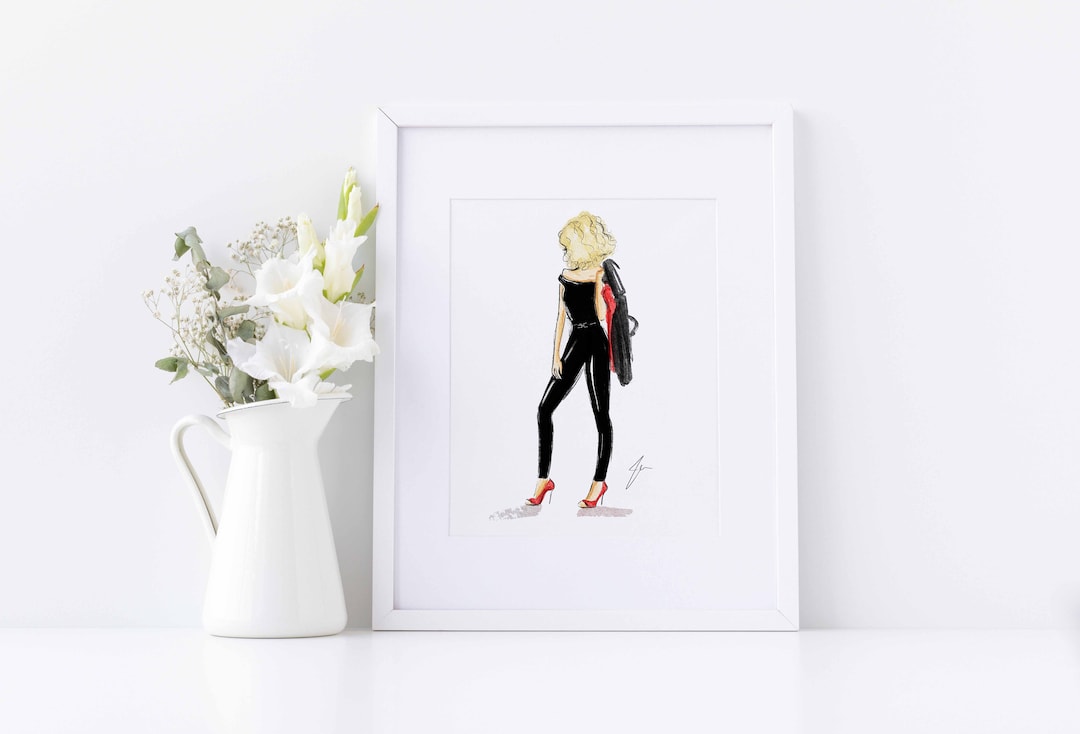Art Print: You Better Shape up (fashion Illustration Print | Grease Art ...