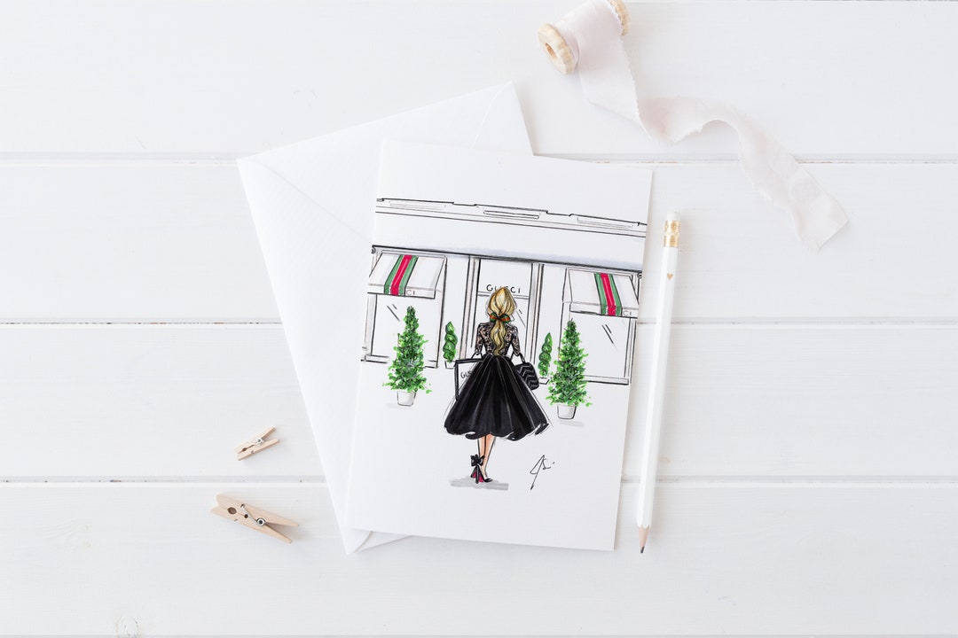 What's Goochi Card (personalized Stationery Card Set L Birthday Cards L ...