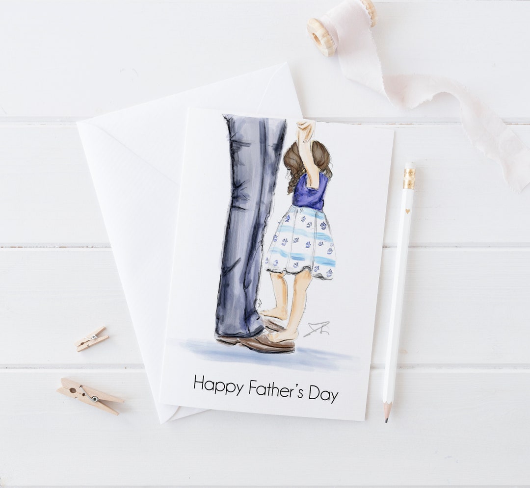 Father's Day Dad/daughter (card)(personalized Father's Day Card ...