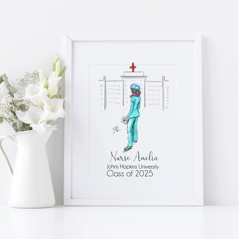 Personalized Nurse Graduation Print [graduation Gifts for Her Nursing ...