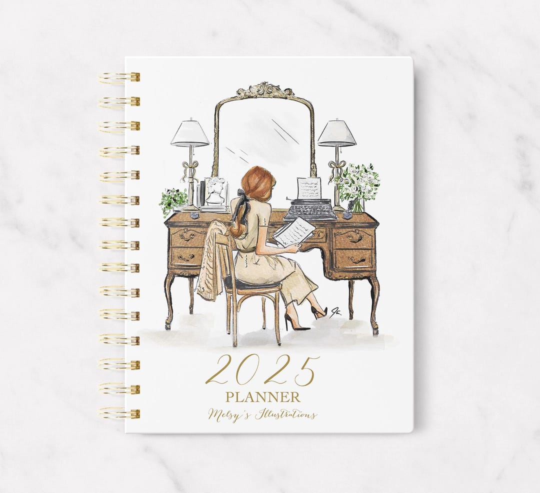 PREORDER 2025 MELSYS PLANNER red fashion Illustrations L Daily Planner ...