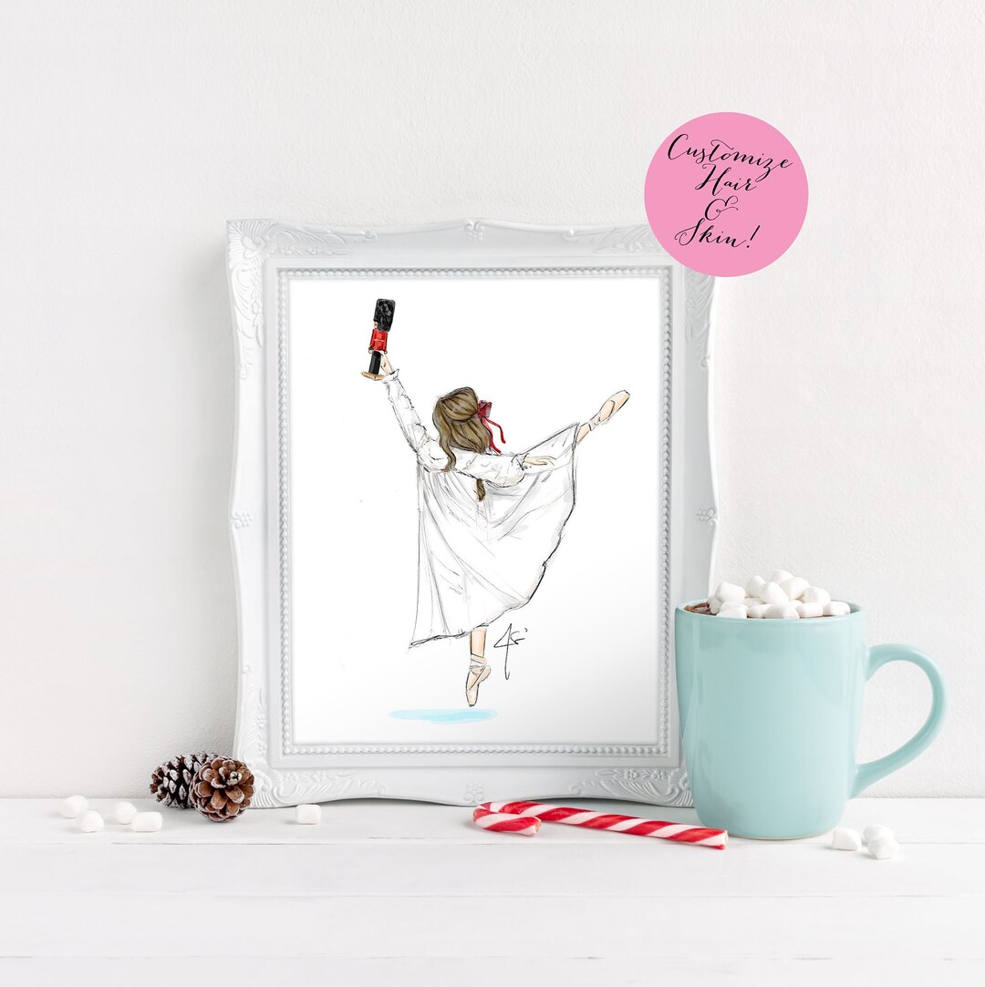 Clara (print) (fashion Illustration Print - Christmas - Christmas ...