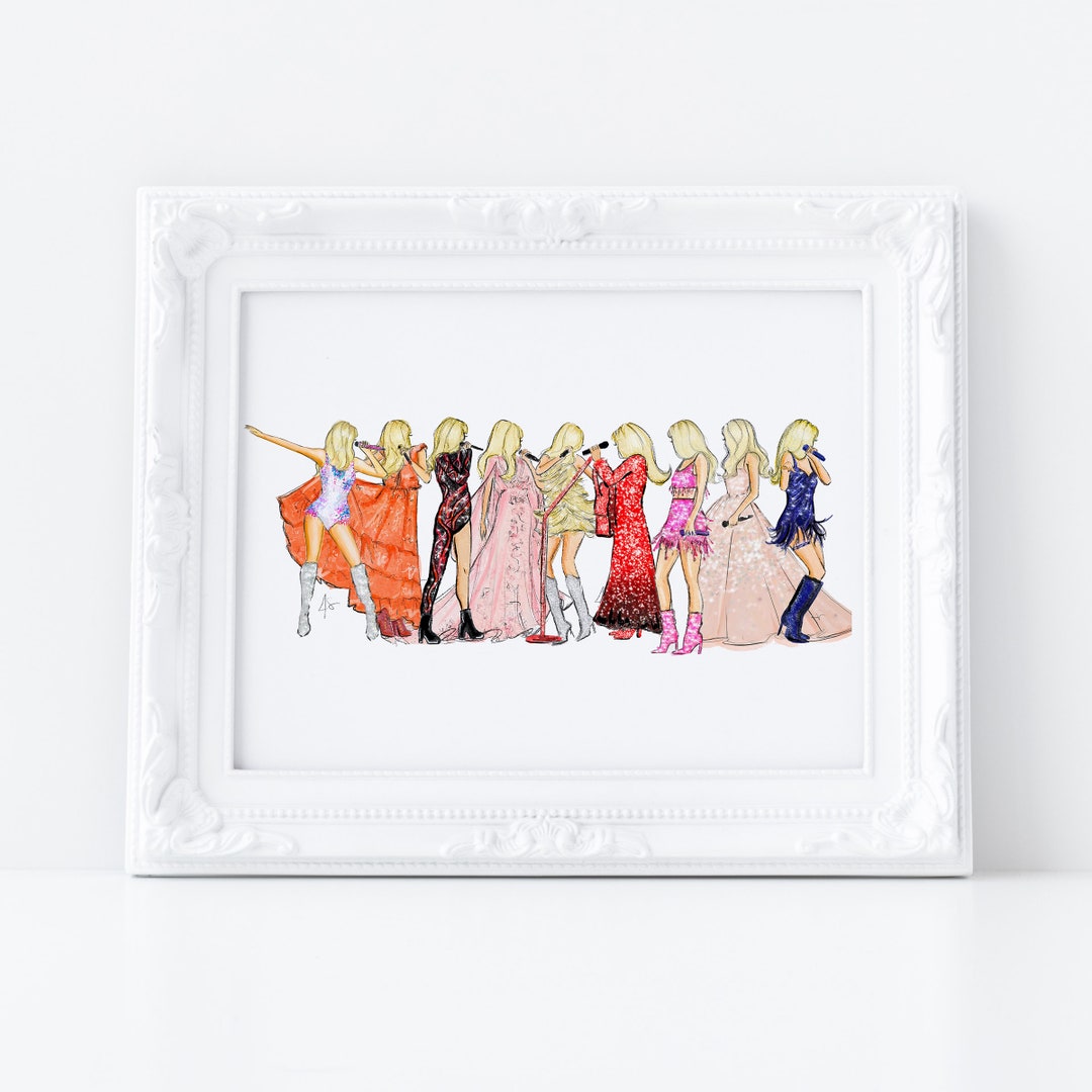 The Lineup Art Print fashion Illustration Art Print - Etsy