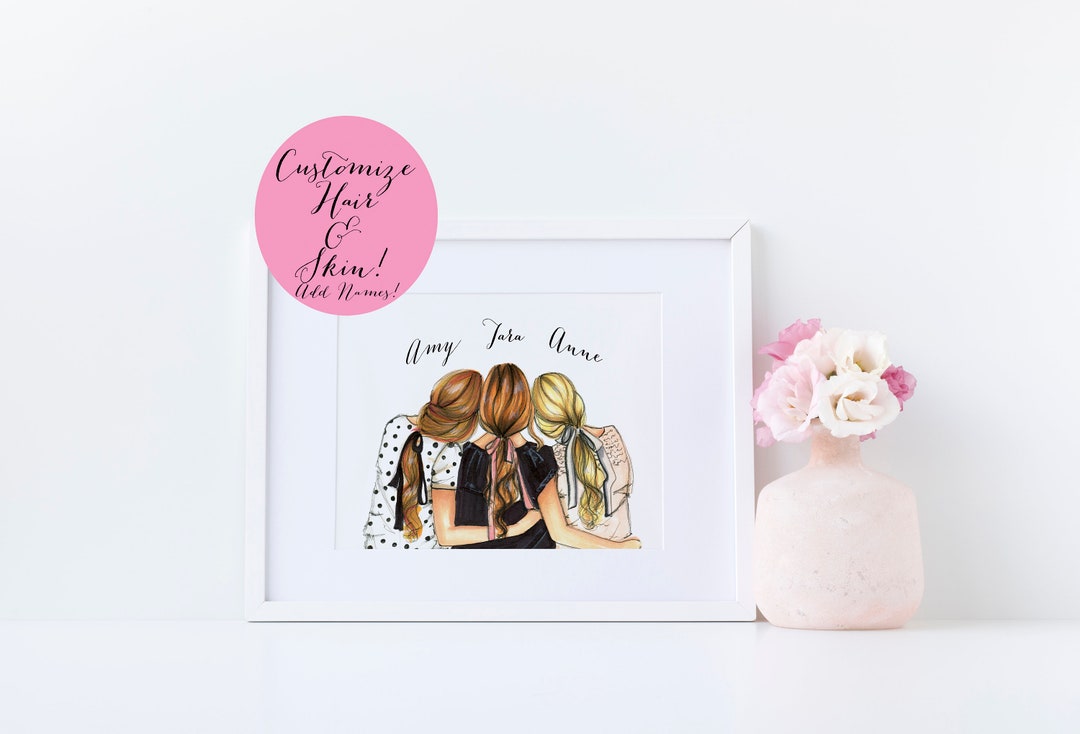 Three is Better Than One (best Friends Print - Home Decor) by Melsy’s ...
