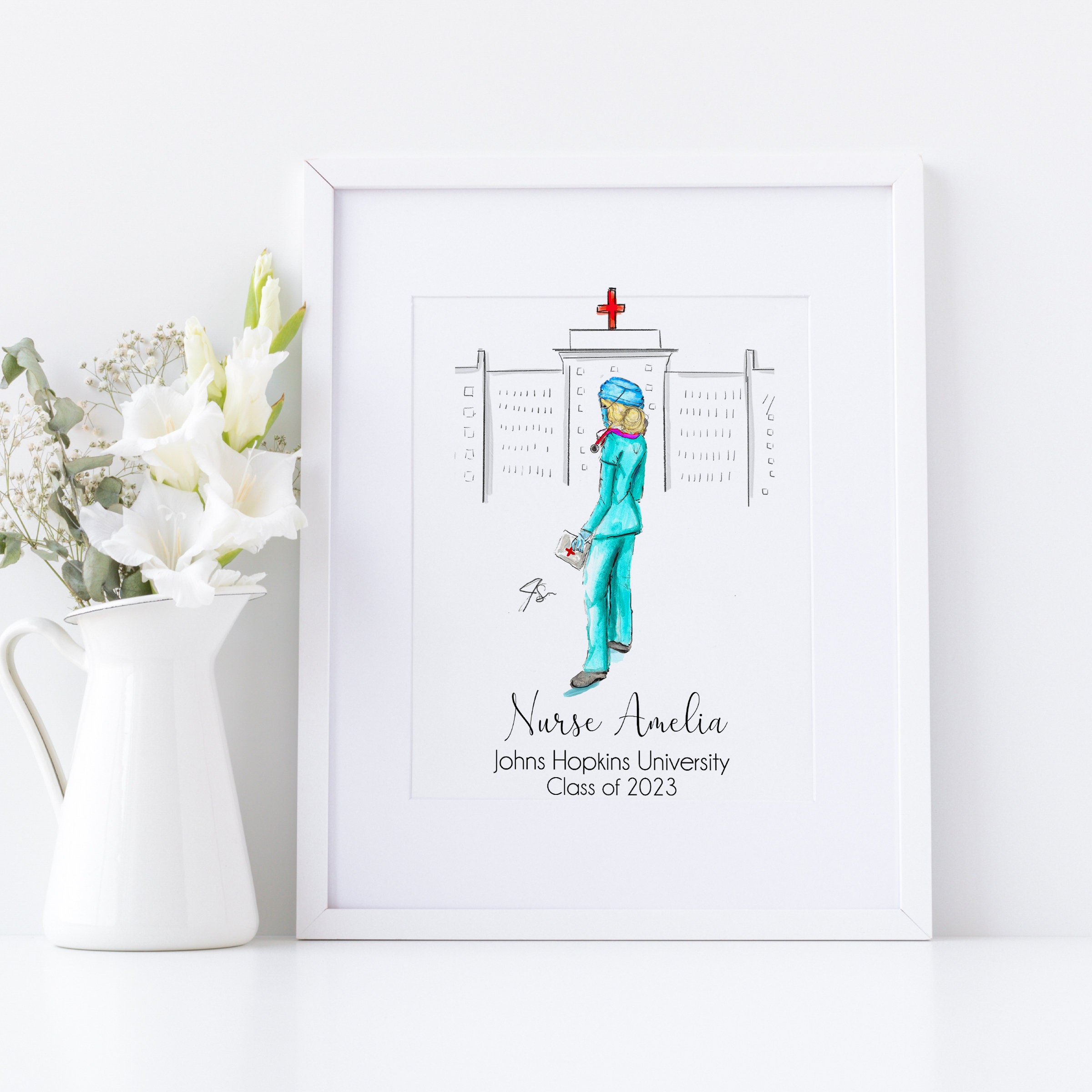 Personalized Nurse Graduation Print [graduation Gifts for Her Nursing ...
