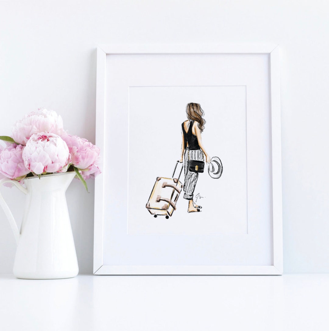 First Class (fashion Illustration Print) (fashion Illustration Art ...