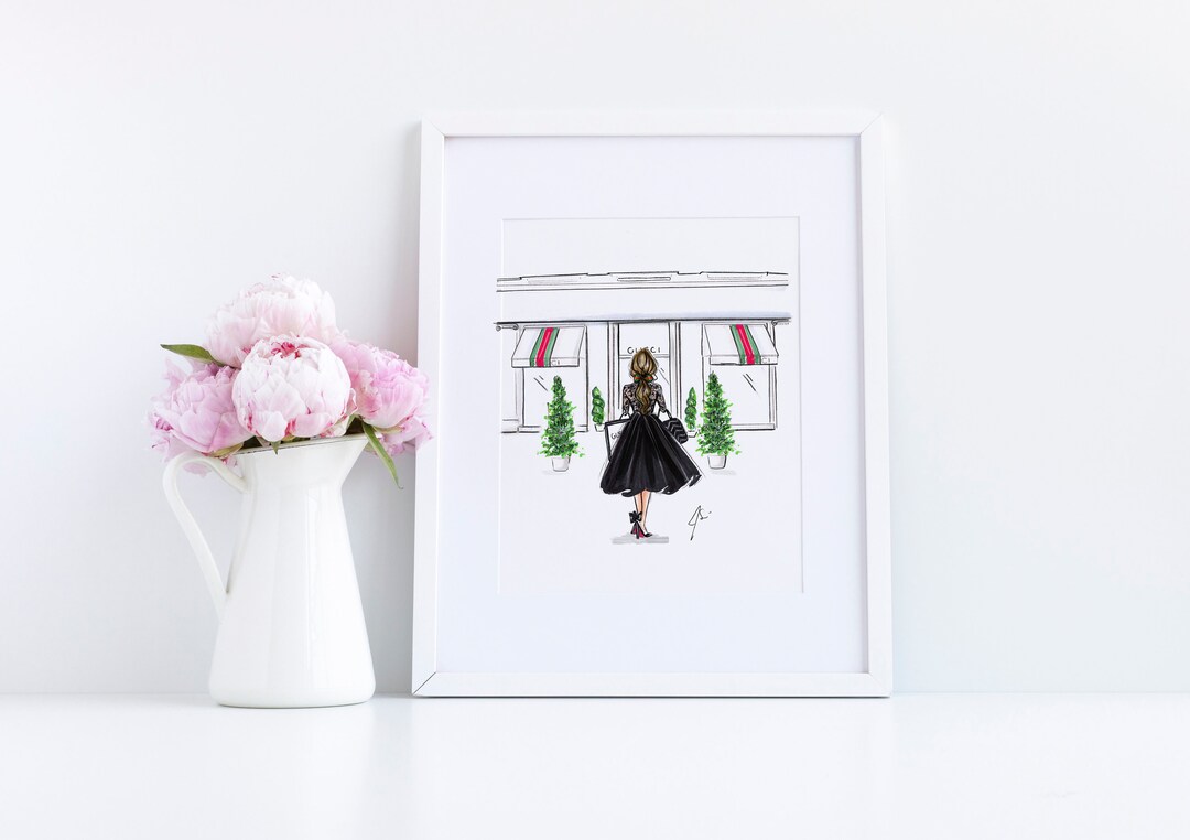 What's Goochi (fashion Illustration Print)(fashion Illustration Art ...