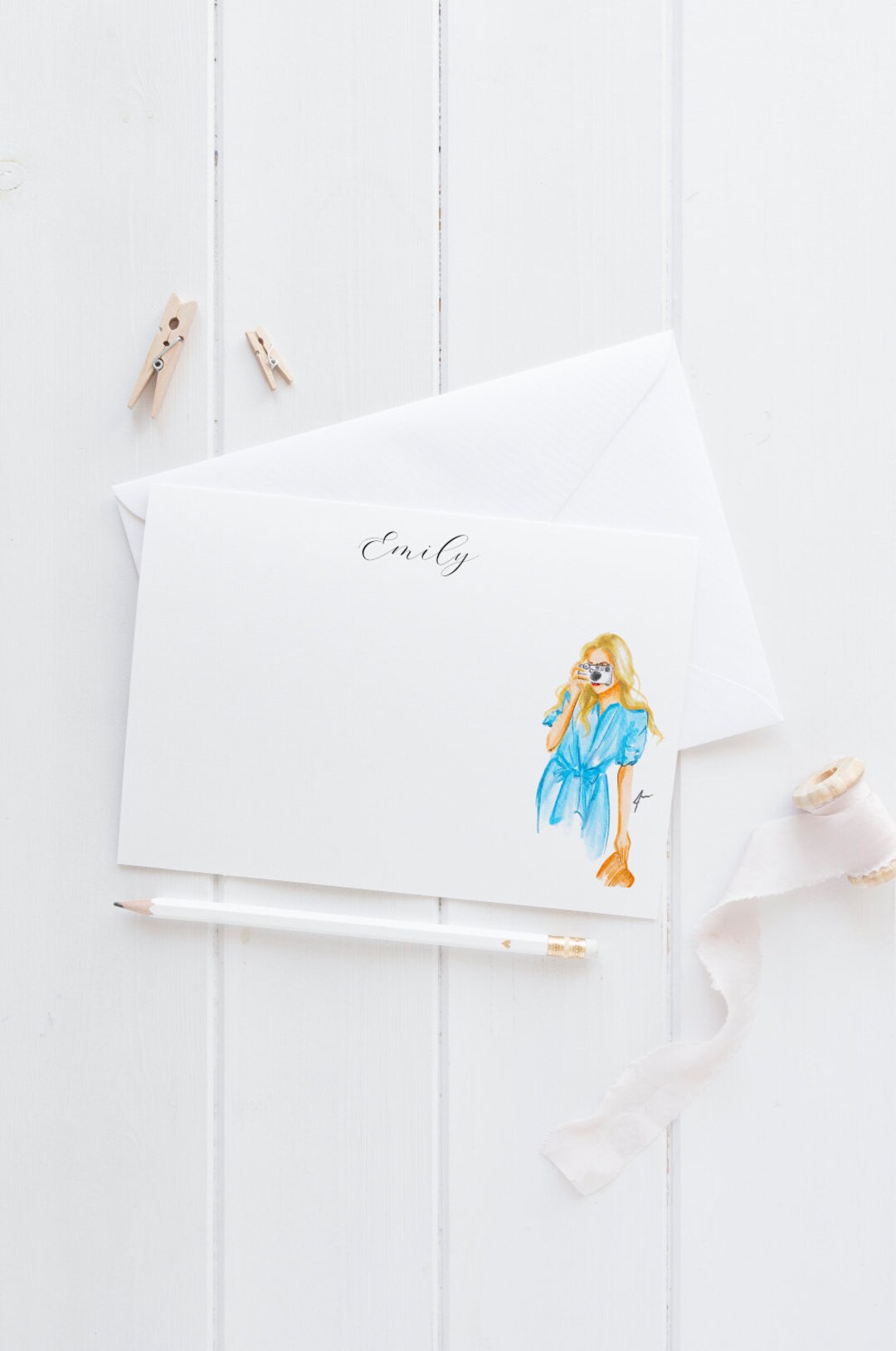 Personalized Stationery Set: Picture Perfect [stationary Notecards ...