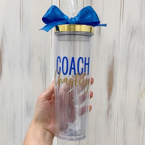 Personalized Coach Tumbler Customized Coach Cup Gift Idea | Etsy