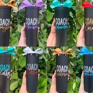 Personalized Coach Tumbler Customized Coach Cup Gift Idea Cheer Coach ...